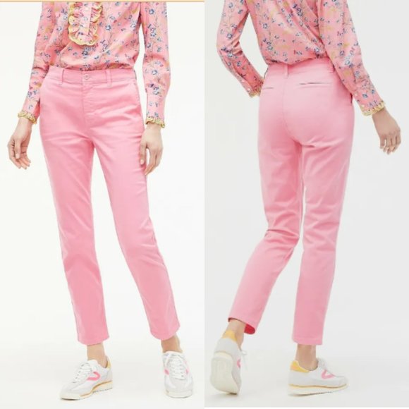 J. Crew | Pants & Jumpsuits | J Crew Vintage Straight Pants In Pink ...
